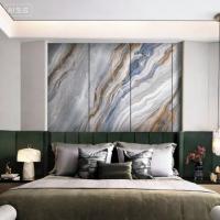 China PET Glossy Marble Bamboo Charcoal Board Veneer Marble Fiber Wall Panel Bamboo Charcoal  Board Bamboo Charcoal Solid Board for sale