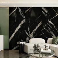 China PET Glossy Marble Bamboo Charcoal Board Veneer Marble Fiber Wall Panel Bamboo Charcoal  Board Bamboo Charcoal Solid Board for sale