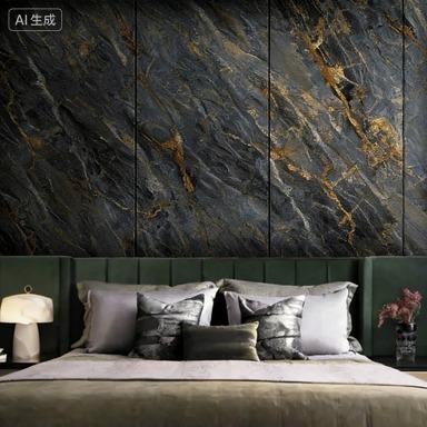 China PET Glossy Marble Bamboo Charcoal Board Veneer Marble Fiber Wall Panel Bamboo Charcoal  Board Bamboo Charcoal Solid Board for sale