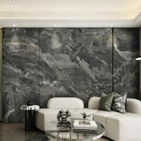 China PET Glossy Marble Bamboo Charcoal Board Veneer Marble Fiber Wall Panel Bamboo Charcoal  Board Bamboo Charcoal Solid Board for sale