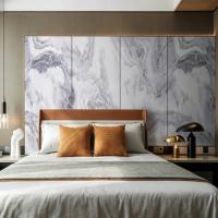 China Damask 3D Wall Panel  1.2M Upvc Interior Cladding 10mm Pvc Shower Panels for sale