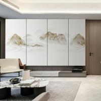 China Glossy Large Pvc Wall Panels Wood Grain Bamboo Charcoal 3mm Pvc Cladding for sale