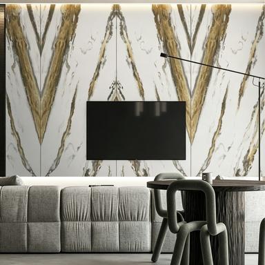 China High Hardness PVC Wall Cladding Glossy High Quality Wear Resistant Interior for sale