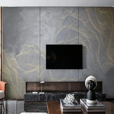 China High Hardness High Quality PVC Wall Panel Glossy Wear Resistant Indoor Wall Decor for sale