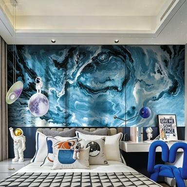 China Wear Resistant High Hardness PVC Wall Panel Glossy Finish for Indoor Decoration for sale