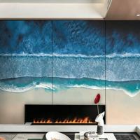 China High Gloss Wear Resistant PVC Wall Panel PET for Villa Hospital Office Renovation for sale