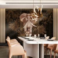 China 1200mm Waterproof 3D Wall Panel Villa Hospital Office PVC Plastic Cladding Exterior for sale