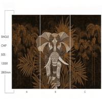 China 1200mm Waterproof 3D Wall Panel Villa Hospital Office PVC Plastic Cladding Exterior for sale