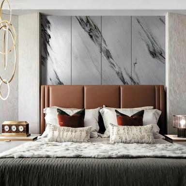China High Gloss Waterproof PET Coated PVC Wall Panel for Villa Hospital Office Interior Wall for sale