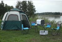 China 420W Quiet Small Air Conditioner 220V / 110V Air Conditioner For Outdoor Tent for sale