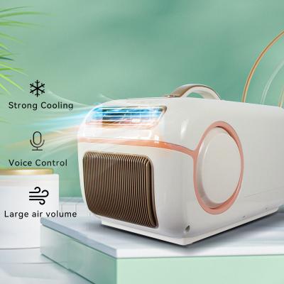 China 5500BTU Camping Cooler AC Dual Voltage Portable Solar Air Conditioner 490W for sale
