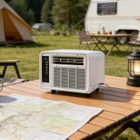 China 220V / 110V Mosquito Net Air Conditioner 2500 BTU Smart Mini AC With Heating Option for sale