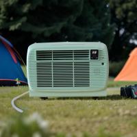 China Hot Sale AC 110V-240V Portable Mini Outdoor Camping Patio Air Conditioner for sale