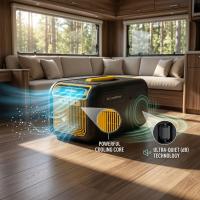 China New In Stock Model Functional Cooling Heating Air Conditioner For Use In Cars And RVs for sale