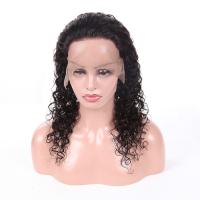 China Double Weft Virgin Hair Lace Wigs , Shop Human Hair Wigs Customized Length for sale
