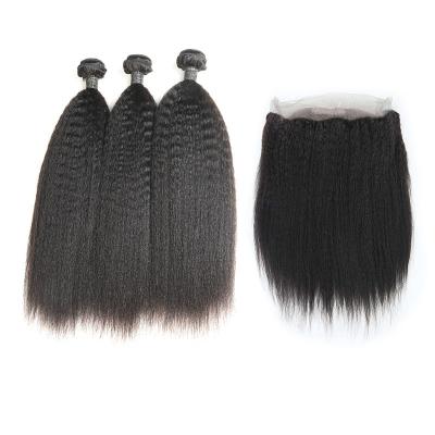 China Healthy 360 Lace Frontal Closure , 360 Lace Frontal Full Wig Kinky Straight for sale