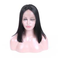 China Pure Virgin Hair Lace Wigs / Lace Front Wigs For Black Women Silk Straight for sale