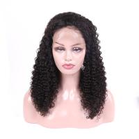 China Unprocessed Brazilian Full Lace Wigs Human Hair Jerry Curly No Tangling for sale