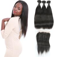 China Tight Weft 360 Degree Frontal Closure 3 Bundles Natural Looking No Tangling for sale