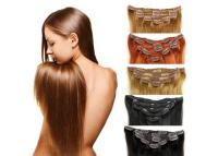 China Full Ends Seamless Easy Clip In Human Hair Extensions For Black Women for sale