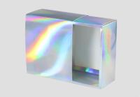 China Holographic Rainbow Magnetic Flip Top Box Cosmetic Packaging Custom Logo Printing Eco-Friendly Cardboard Kraft Paper for sale