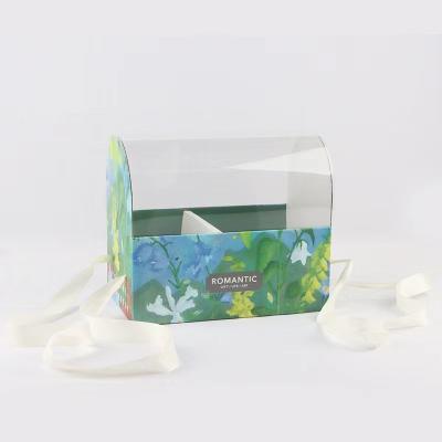 China Custom Red Floral Cake Packaging Box with Clear Top Window - Eco-friendly Cardboard Material in Custom Sizes for sale