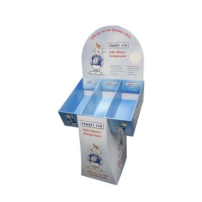 China ISO Certified Corrugated Display Rack - Custom Size Eco-Friendly Cardboard Floor Stand for Retail Promotion for sale