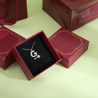 China Custom Red PU Leather Magnetic Closure Jewelry Box with Gold Embossing and Velvet Lining - Custom Size Options for sale