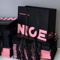 China Custom Craft Tote Bags 17x8x21cm & 20x10x28cm Sizes with Logo Printing for Gift Packaging for sale