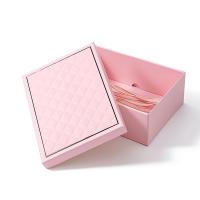 China Custom 8cm Foldable Gift Box with Pre-Tied Bow - Cardboard Jewelry Packaging in Multiple Colors for sale