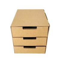 China Custom Corrugated Drawer Packaging Box with Foil Stamping - Kraft Paper Carton with ±0.5mm Die-Cut Accuracy for sale