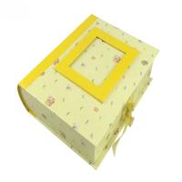China Custom Cardboard 3 Drawer Keepsake Box with Magnetic Closure for Baby Shower Gifts for sale