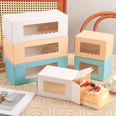 China Custom Swiss Roll Cake Packaging Boxes - Cardboard/Kraft Paper with Logo Printing in Custom Sizes for sale