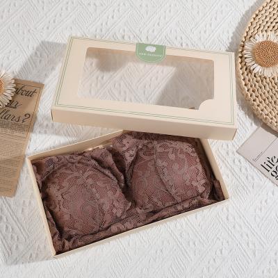 China Custom Recyclable Lingerie Paper Boxes with Foil Stamping & UV Coating - ODM Packaging Solutions for sale