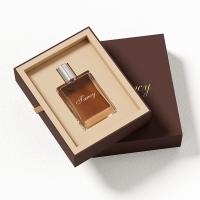 China Custom Perfume Packaging Box with Drawer Design - Sandalwood Brown Corrugated Gift Box with Custom Logo Printing and UV Coating Options for sale