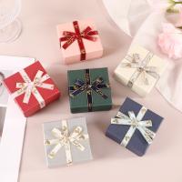 China Custom Jewelry Packaging Box 5×5×3.5cm & 9×9×4cm Sizes with Foil Stamping and UV Coating Options for sale