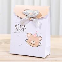 China Custom Flip Top Gift Bags 16.5cm 27cm 31.5cm Sizes with Cartoon Designs and Snap Closure for sale