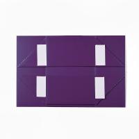 China Royal Purple Custom Gift Box with One-Piece Flip Top Design - Premium Hard Cardboard Packaging with Custom Logo Printing for sale