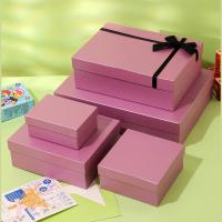 China Bowknot Lid Gift Box for Jewelry - 15×15×7cm to 28×20×9cm Sizes with Custom Logo Printing Options for sale