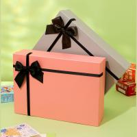 China Bowknot Lid Gift Box for Jewelry - 15×15×7cm to 28×20×9cm Sizes with Custom Logo Printing Options for sale