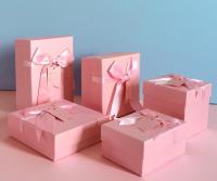 China Custom Luxury Gift Box Set with 400gsm Cardboard, Satin Ribbon & Heaven Earth Cover Design for Anniversary Gifts for sale