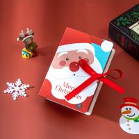 China Christmas Magic Book Gift Box Set Festive Storybook Candy Packaging Santa Reindeer Design Ribbon Tied Empty Boxes Custom Size for sale