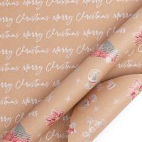 China Vintage Kraft Christmas Wrap Double Sided Printed Gift Paper Roll - Eco Friendly Recycled Material with Custom Size Options for sale