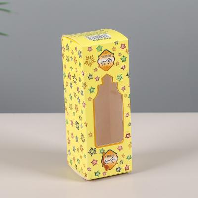 China Custom Printed Cosmetic Paper Boxes with Window for Lipstick Perfume Essential Oil Packaging for sale