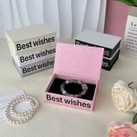 China Crystal Bracelet Packaging Box 13x8.5x4cm Magnetic Flip Top Jewelry Gift Box with Custom Logo for sale