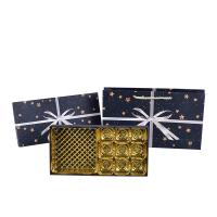 China Custom Chocolate Gift Box with Gold Foil & Matching Bag - Reinforced Eco-Friendly Cardboard for Valentine's Day & Holiday Packaging for sale