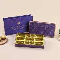China Custom Chocolate Gift Box with Gold Foil & Matching Bag - Reinforced Eco-Friendly Cardboard for Valentine's Day & Holiday Packaging for sale
