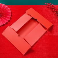 China Custom Kraft Paper Christmas Gift Box Set with Full Color Print Heaven and Earth Lid for Scarf Packaging for sale