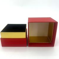 China Custom Logo Printed Square Gift Box Two Piece Style Cardboard Packaging for Candles Jewelry Cosmetics for sale