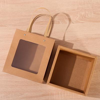 China Portable Drawer Style Transparent Window Gift Box 10x5x10cm Customizable for Holiday Party Favors for sale